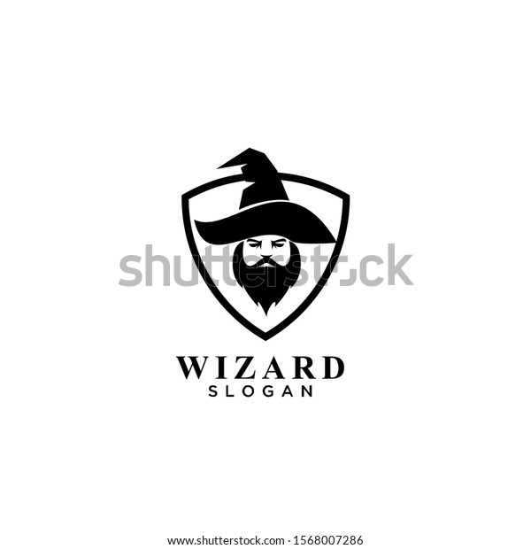 Wizard Badge Logo Icon Design Vector Stock Vector (Royalty Free ...