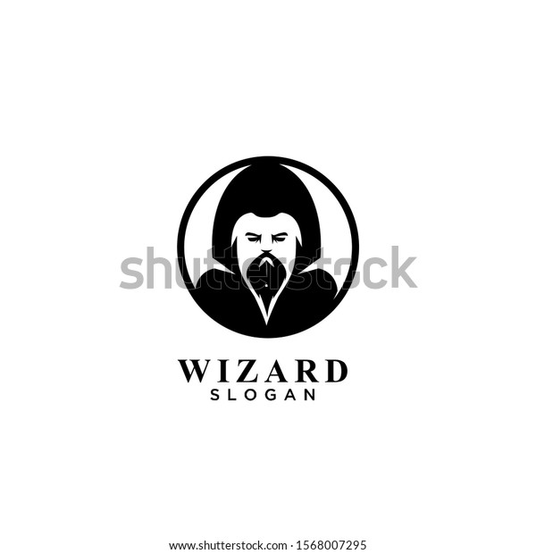 Wizard Badge Logo Icon Design Vector Stock Vector (Royalty Free ...