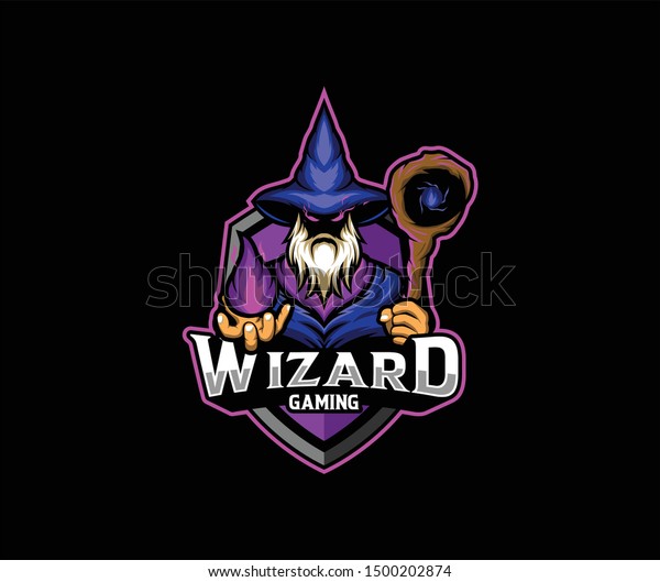 Wizard Gaming Logo Esport Logo Emblem Stock Vector (Royalty Free ...