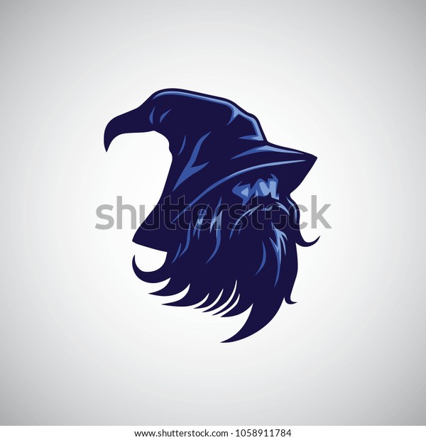 Wizard Sorcerer Logo Design Mascot Vector Stock Vector (Royalty Free ...