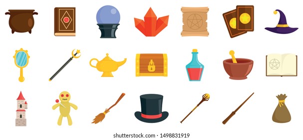 Wizard Tools Icons Set Flat Set Stock Vector (Royalty Free) 1498831919 ... Wizard Tools Icons Set Flat Set Stock Vector (Royalty Free) 1498831919 ...