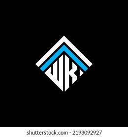 Wk Letter Logo Creative Design Vector Stock Vector (Royalty Free ...