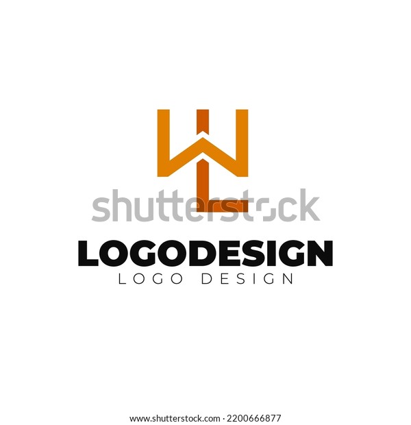 Wl Letter Logo Design W L Stock Vector (Royalty Free) 2200666877 ...