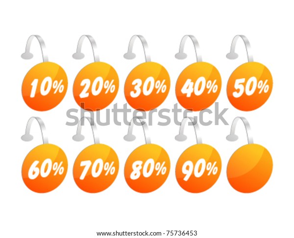 Wobbler Vector Illustration Set Eps 10 Stock Vector (Royalty Free ...