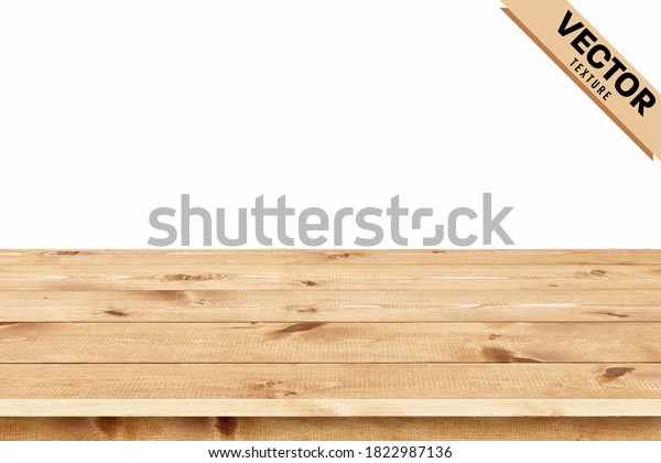 Woden Table Vector Natural Wood Texture Stock Vector (Royalty Free ...