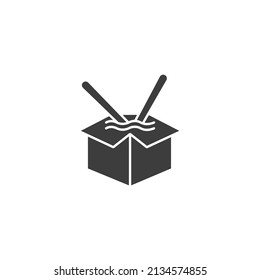 Wok Box Icons Symbol Vector Elements Stock Vector (Royalty Free ...