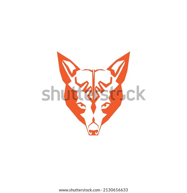 Wolf Face Abstract Logo Icon Symbol Stock Vector (Royalty Free ...