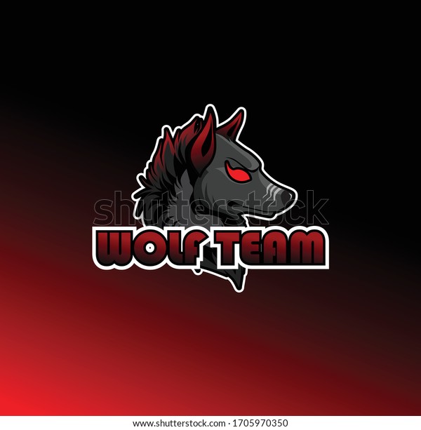 Wolf Gaming Logo Esport Logo Stock Vector (Royalty Free) 1705970350