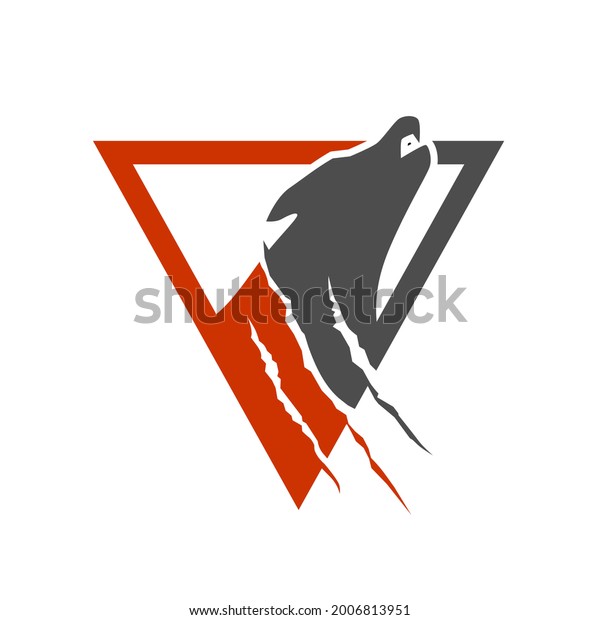 Wolf Howling Beast Claws Logo Stock Vector (Royalty Free) 2006813951 ...