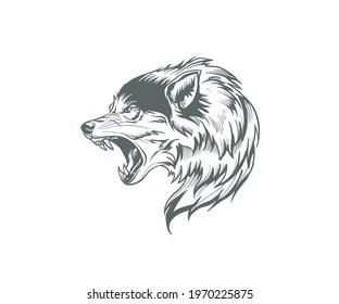 Wolf Howling Logo Wolf Icon Stock Vector (Royalty Free) 1970225875 ...