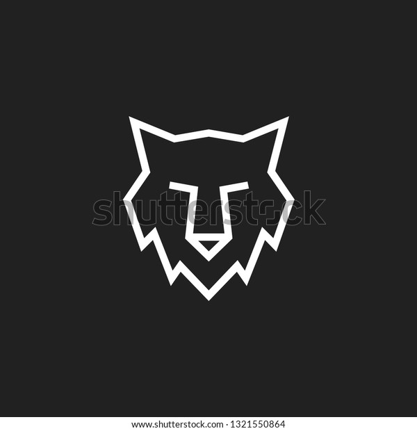 Wolf Line Logo Design Inspiration Stock Vector (Royalty Free ...