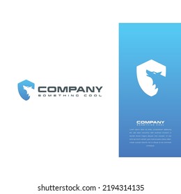 Wolf Security Company Logo Design Stock Vector (Royalty Free ...