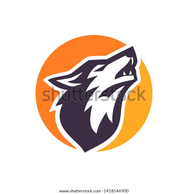 Wolf Vintage Logo Stock Vector Stock Vector (Royalty Free) 1418546900 ...