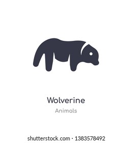 Wolverine Icon Isolated Wolverine Icon Vector Stock Vector (Royalty ...