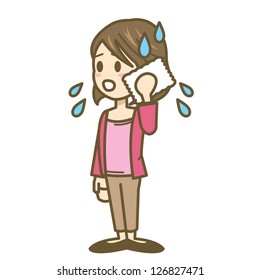 12,326 Woman sweats Stock Illustrations, Images & Vectors | Shutterstock
