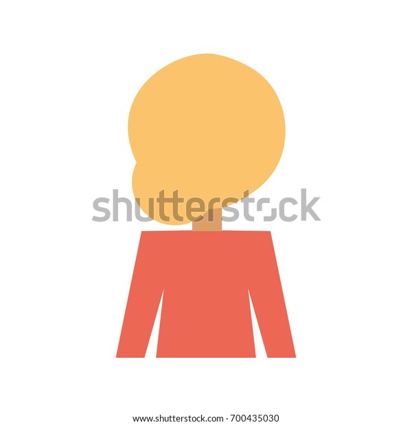 Woman Back Cartoon Stock Vector (Royalty Free) 700435030 | Shutterstock