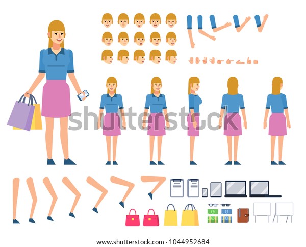 Woman Character Creation Kit Create Your Own Pose Action Animation