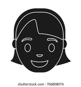 Woman Face Icon Stock Vector (Royalty Free) 706808074 | Shutterstock