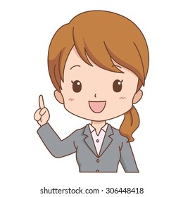 Woman Point Stock Vector (Royalty Free) 306448418 | Shutterstock