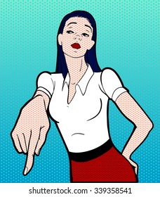 Woman Point Stock Vector (Royalty Free) 339358541 | Shutterstock