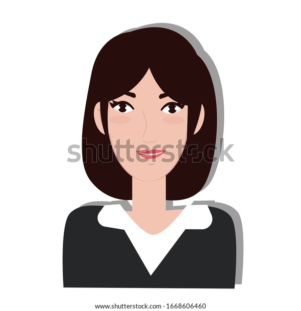 Woman Profile Concept Creative Idea Design Stock Vector (Royalty Free ...