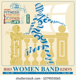 Woman Ribbon Vector Stock Vector (Royalty Free) 1079055065 | Shutterstock