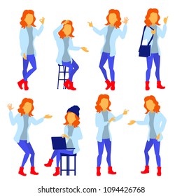 Man Set Vector Modern Gradient Colors Stock Vector (Royalty Free ...