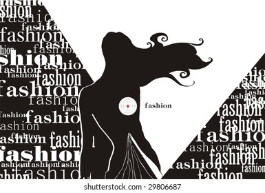 Woman Silhouette Type Composition Stock Vector (Royalty Free) 29806687 ...