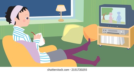 2,165 Snacking While Watching Tv Images, Stock Photos & Vectors ...