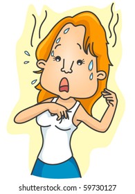 9,660 Woman Sweating Stock Vectors, Images & Vector Art | Shutterstock