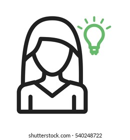 Woman Thinking Stock Vector (Royalty Free) 540248722 | Shutterstock
