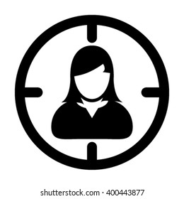 Woman User Icon Vector Stock Vector (Royalty Free) 400443877 | Shutterstock