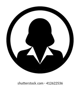 Woman User Icon Vector Stock Vector (Royalty Free) 412622536 | Shutterstock