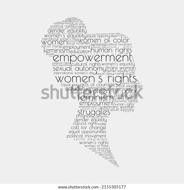 Woman Word Cloud Vector Illustration Design Stock Vector (Royalty Free ...