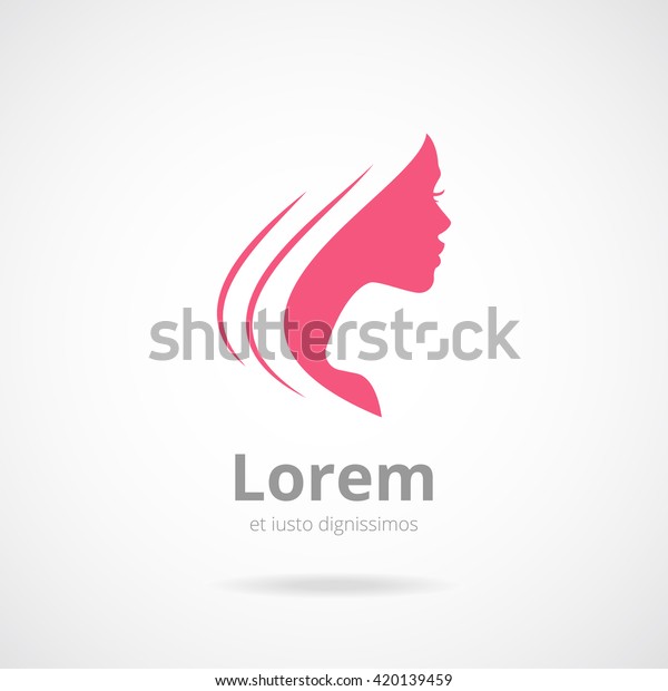 Womans Head Logotype Abstract Logo Concept Stock Vector (Royalty Free ...