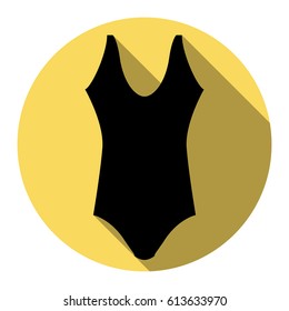 Womans Swimsuit Sign Vector Black Icon Stock Vector (Royalty Free ...