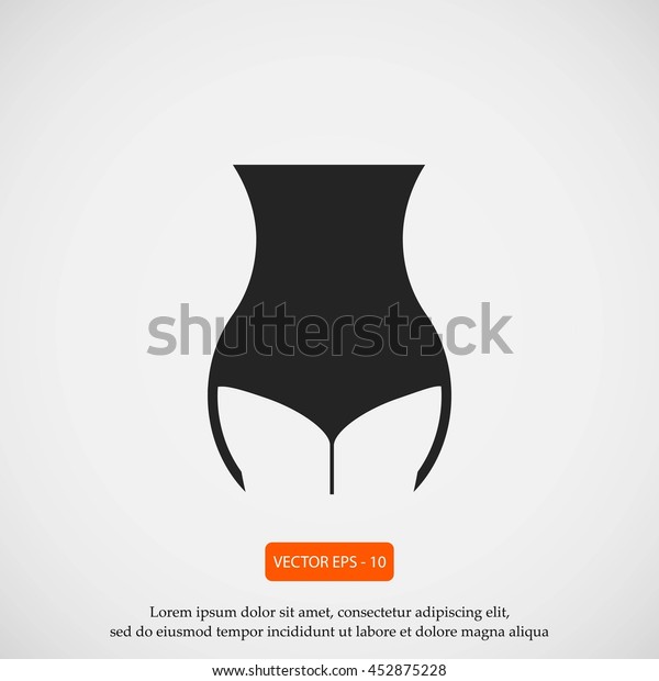 Womans Waist Icon Vector Stock Vector (Royalty Free) 452875228 ...