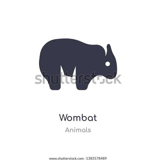 Wombat Icon Isolated Wombat Icon Vector Stock Vector (Royalty Free ...