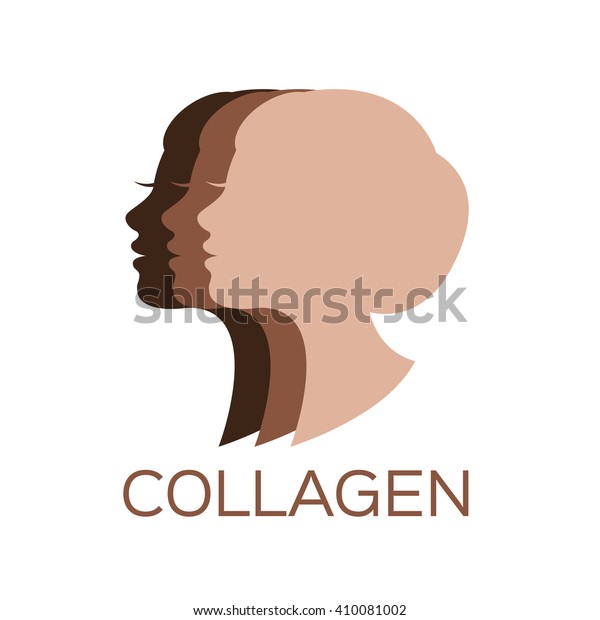 Women Collagen Logo Vector Icon Skin Stock Vector (Royalty Free) 410081002
