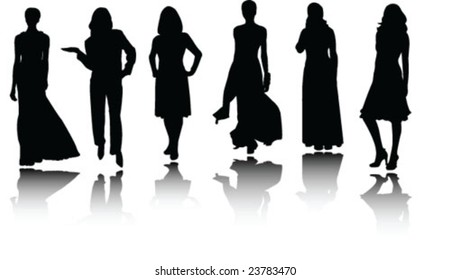 Women Collection Vector Stock Vector (Royalty Free) 23783470 | Shutterstock