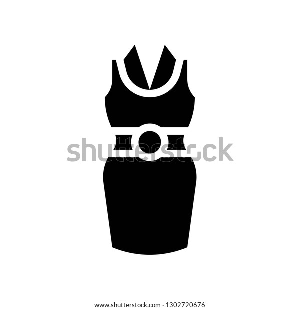 Women Dress Vector Illustration Solid Design Stock Vector (Royalty Free ...