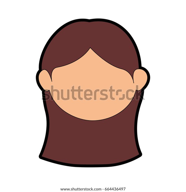 Women Face Cartoon Stock Vector (Royalty Free) 664436497 | Shutterstock