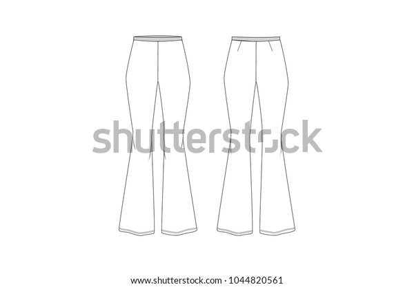Women Pants Vector Illustration: vector de stock (libre de regalías ...