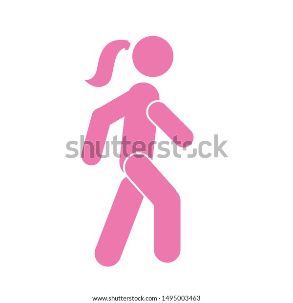 Women Running Icon Vector Graphics Stock Vector (Royalty Free ...