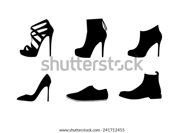 Women Shoes Vector Set Stock Vector (Royalty Free) 241712455