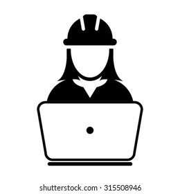 Women Worker Icon Vector Stock Vector (Royalty Free) 315508946 ...