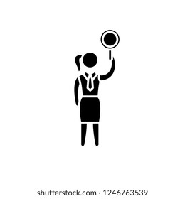 Womens Issue Black Icon Vector Sign Stock Vector (Royalty Free ...