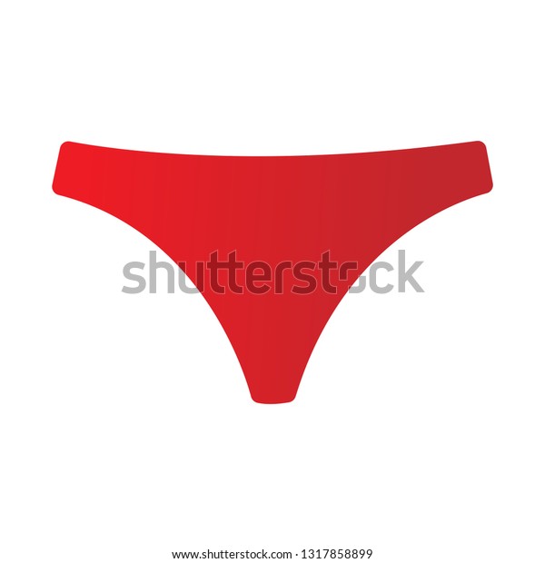 Womens Red Pants Isolated On White Stock Vector (Royalty Free) 1317858899