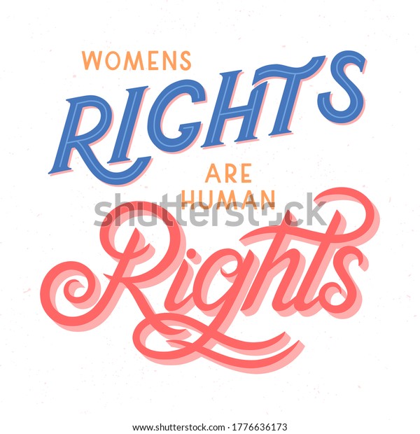 Womens Rights Human Rights Vector Illustration Stock Vector (Royalty ...