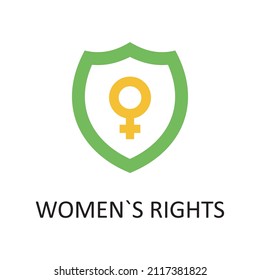 Womens Rights Vector Flat Icon Design Stock Vector (Royalty Free ...